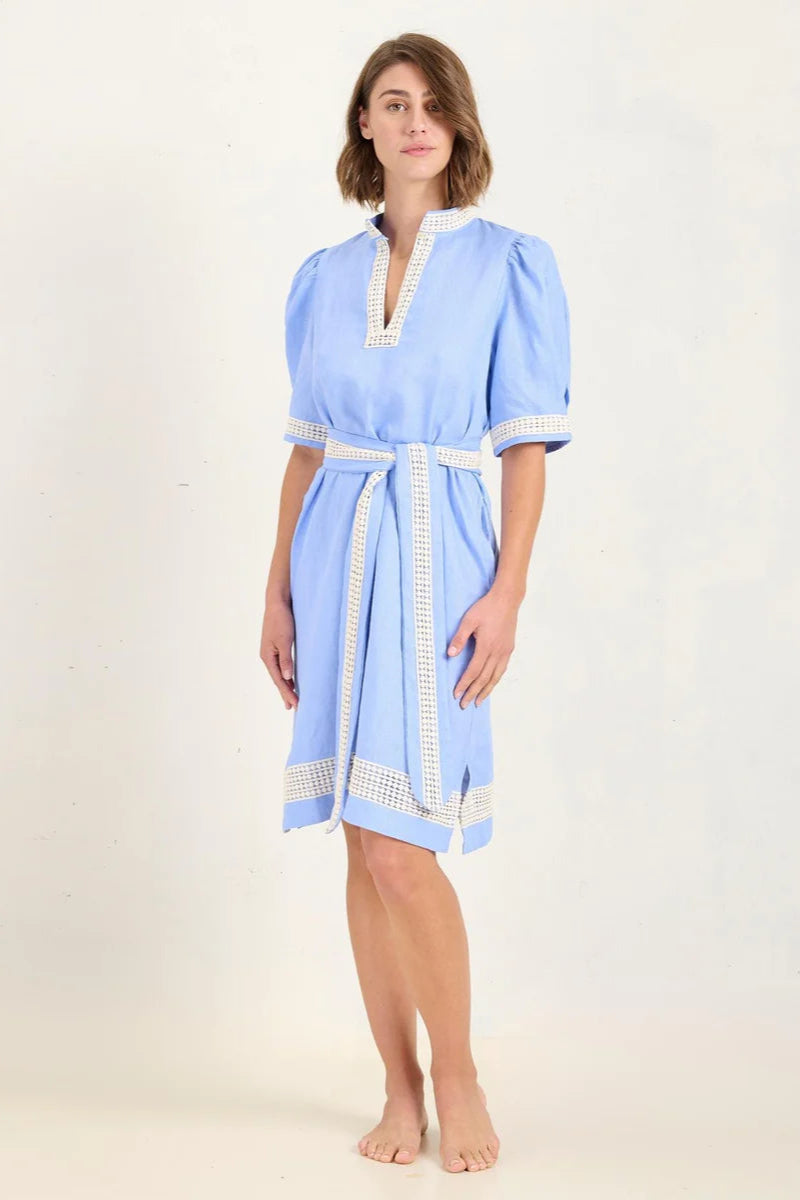 Peek Mini Dress - Vinka Blue – Seasons Emporium