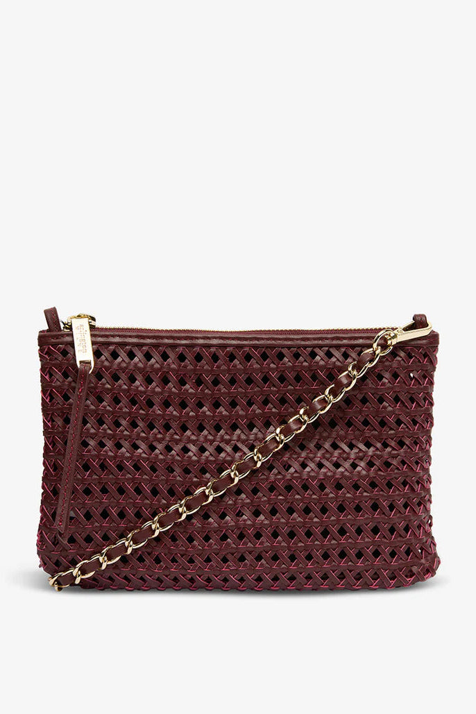Molly Weave Crossbody - Burgundy – Seasons Emporium