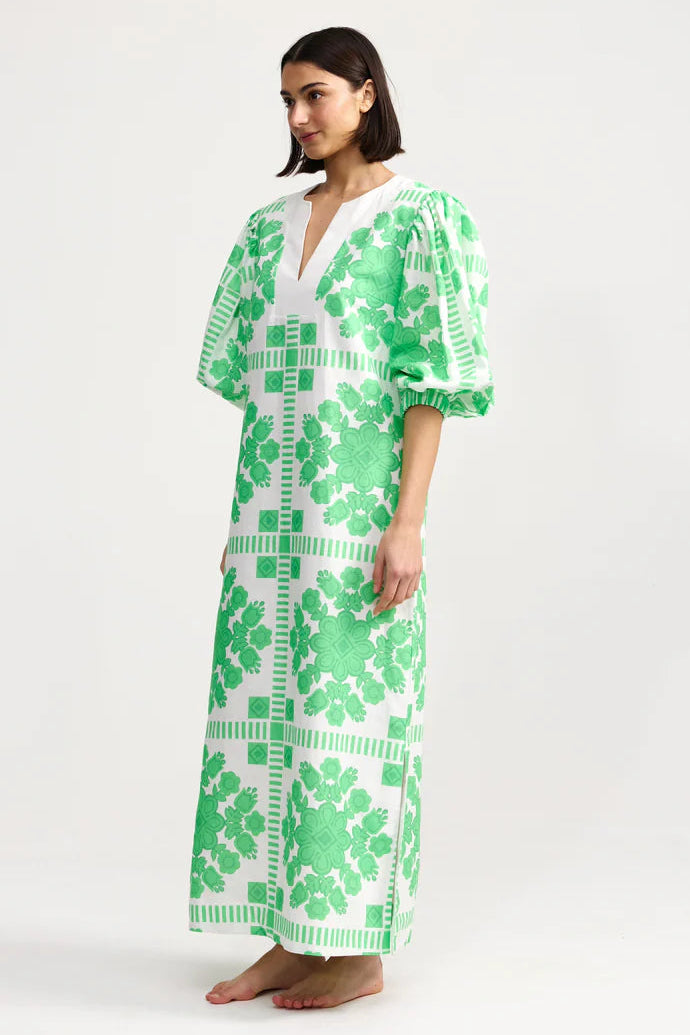 Doris Dress - Mediterranean Fern – Seasons Emporium