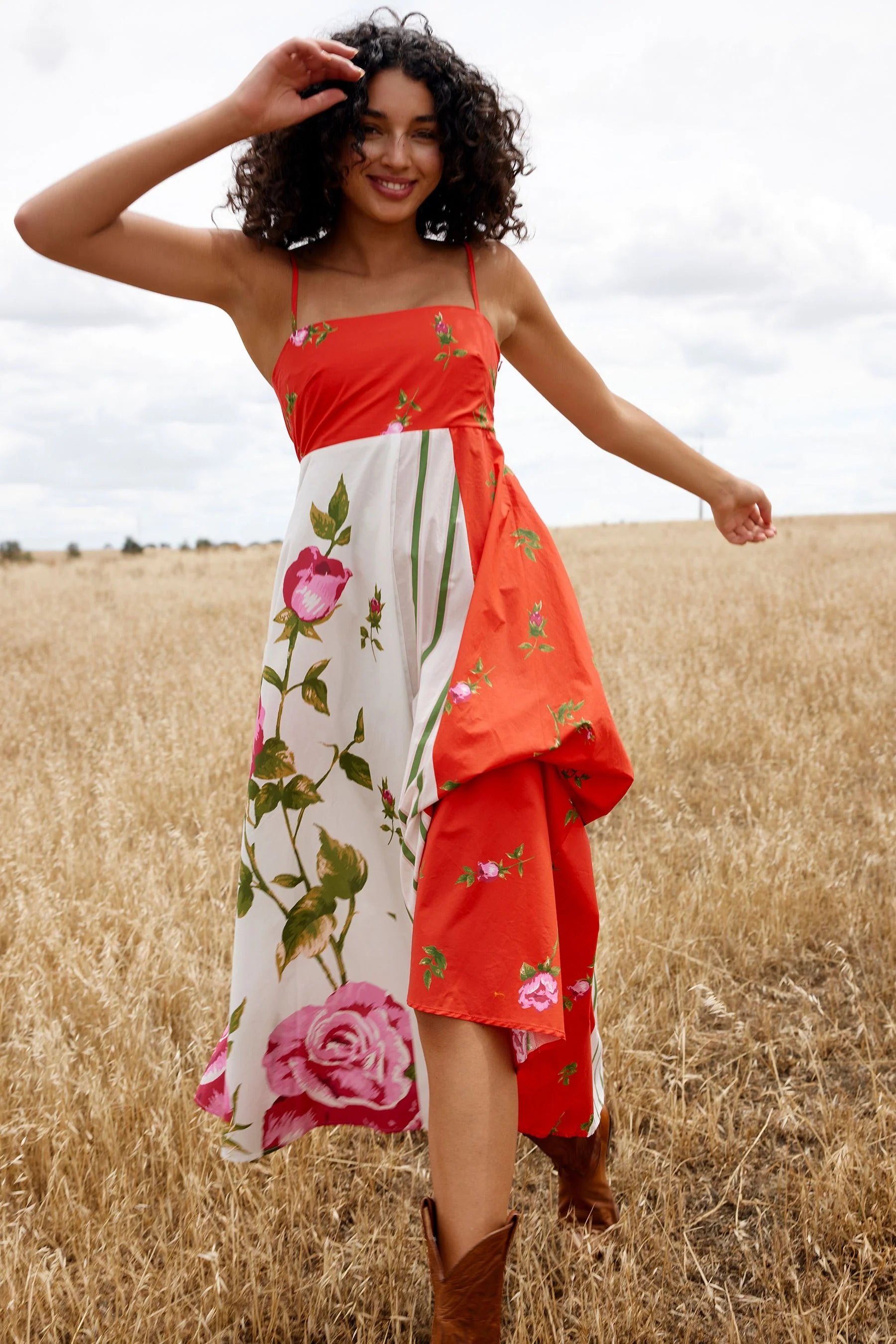 Rue Dress - Ruby Antique Rose – Seasons Emporium