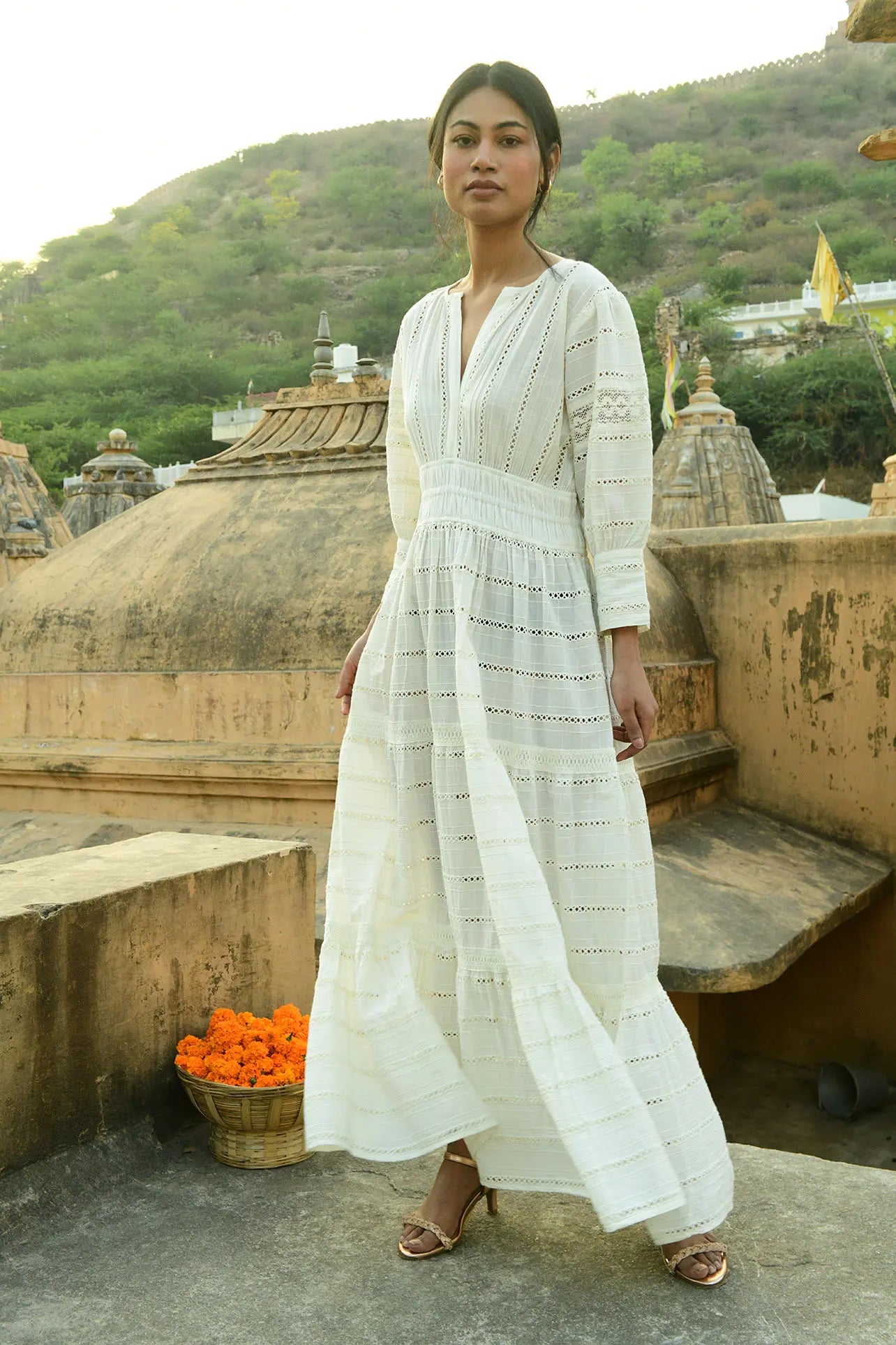 Primrose Maxi Dress - White – Seasons Emporium