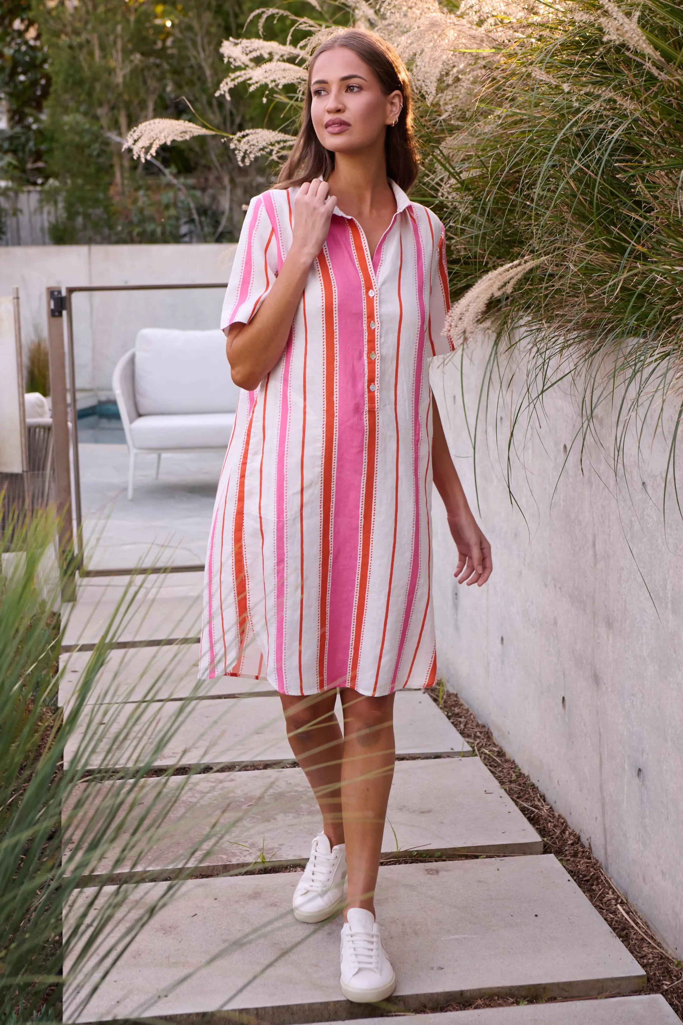 Enveloppe Linen Shirt Dress - Pareo – Seasons Emporium