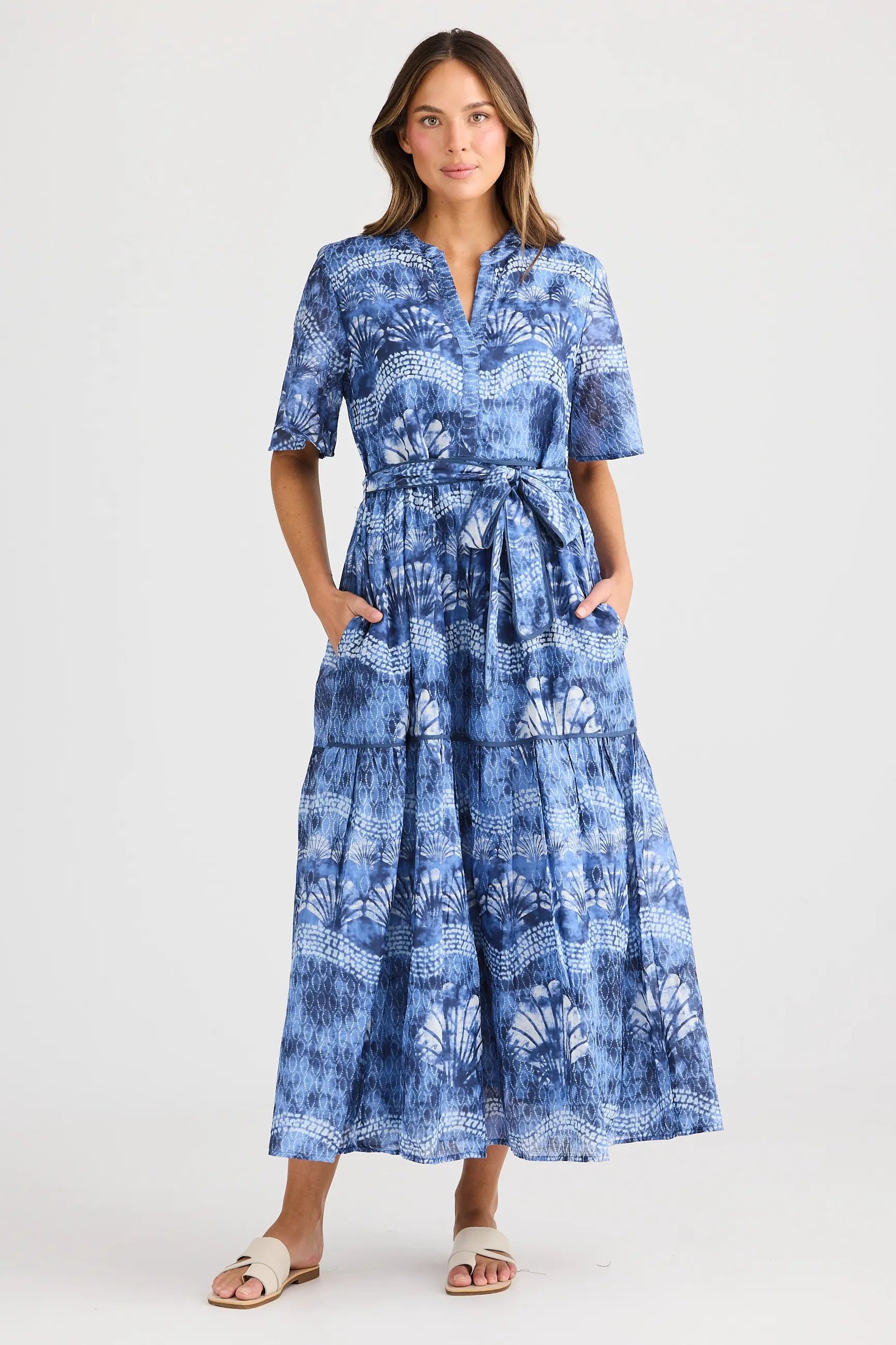 Lynwood Dress - Ocean Clam – Seasons Emporium