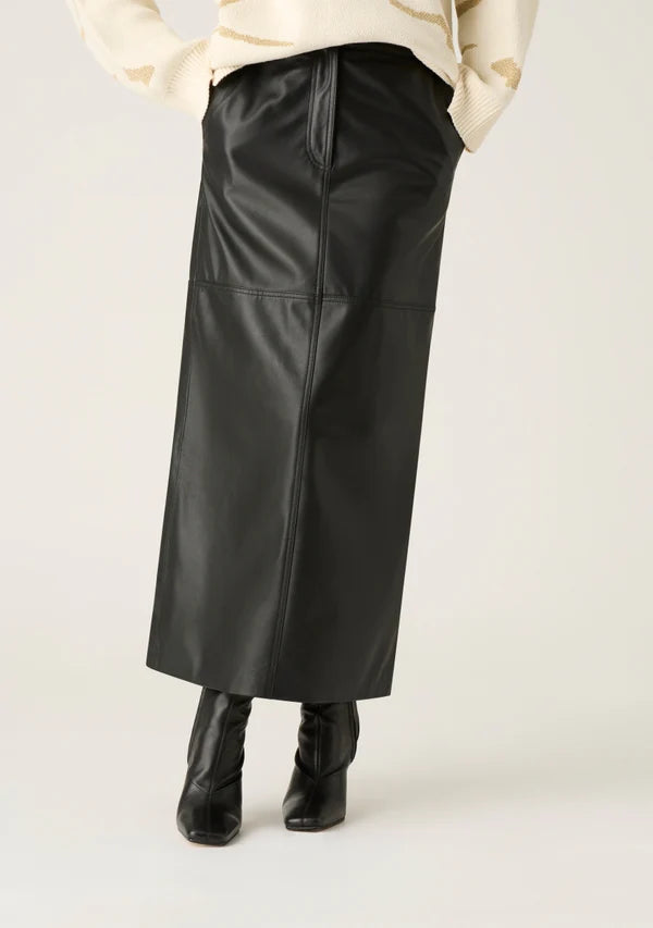 Maria Leather Skirt - Black – Seasons Emporium