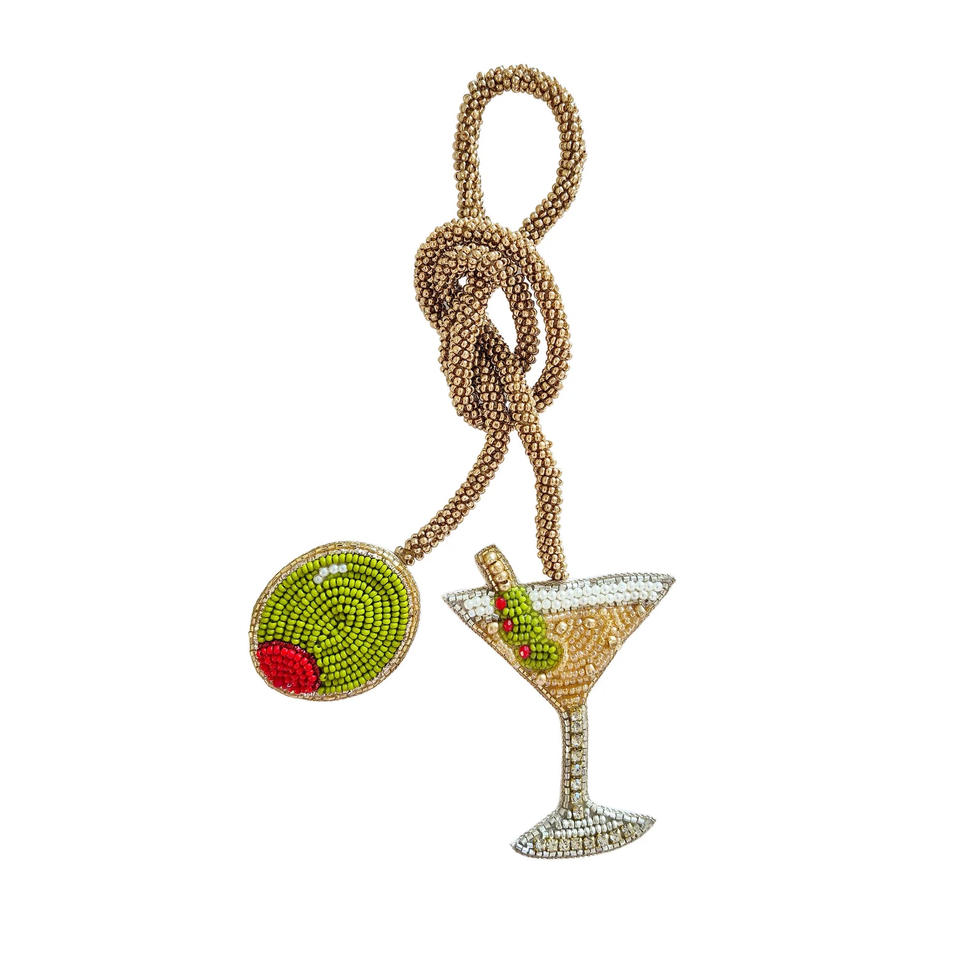 Beaded Bag Charm - Dirty Martini – Seasons Emporium