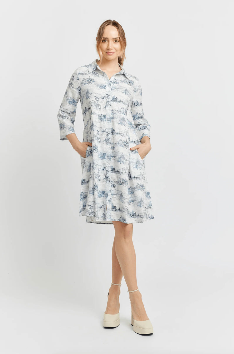 Maxine Dress - Navy – Seasons Emporium