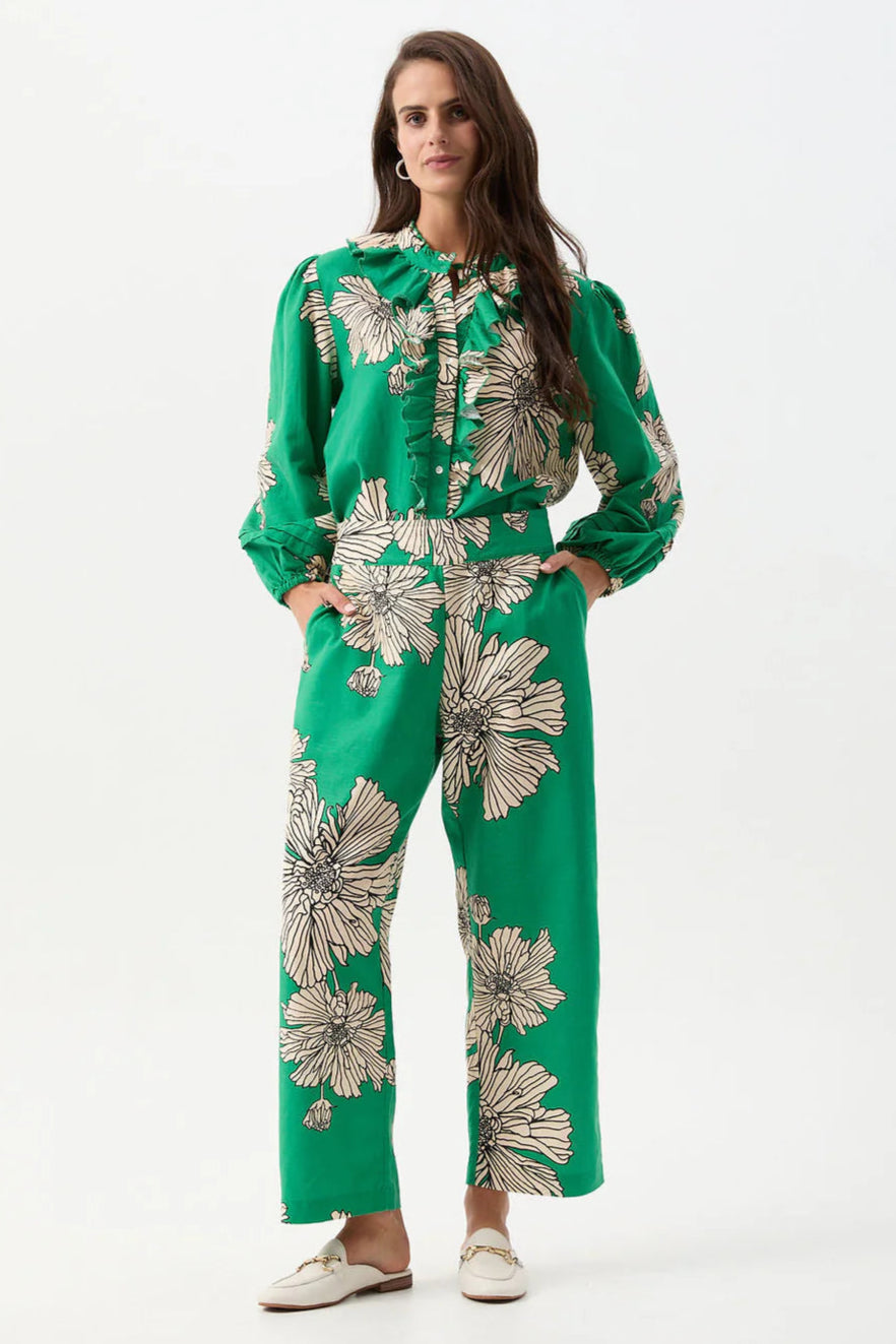 Straight Leg Pant - Zinnia Print – Seasons Emporium